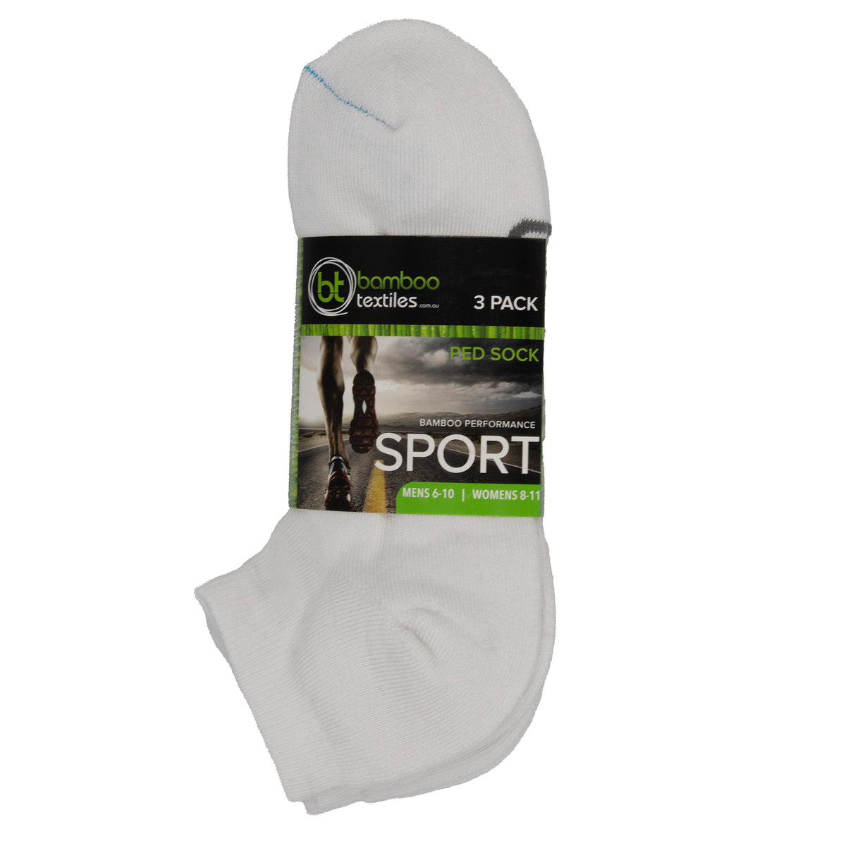 Bamboo 3pk Ped Sock - Mainstreet Clothing